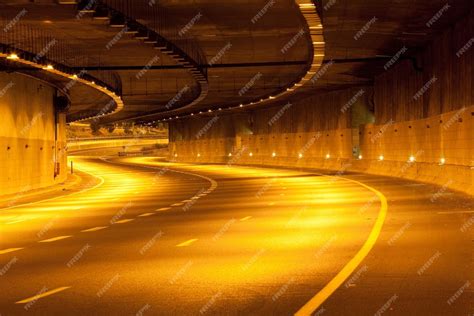 Premium Photo Empty Freeway At Night