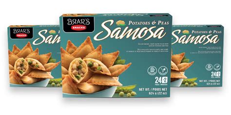 Brars Potatoes And Peas Samosa 624g