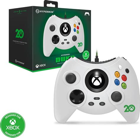 Hyperkin Duke Wired Controller White Uk Pc And Video Games