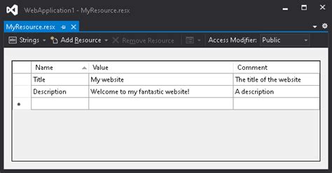 How To Use Resources Resx Files In Net