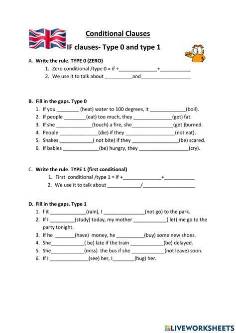 If Clauses Type And Worksheet Live Worksheets 54 Off