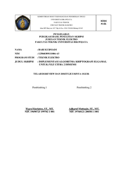 Pdf Implementasi Algoritma Kriptografi Elgamal Untuk File Citra 2