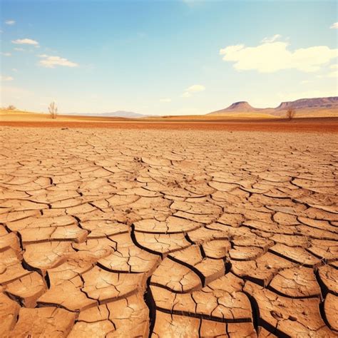 Premium Ai Image Warming Desert Ground Sun Dry Climate Earth Nature