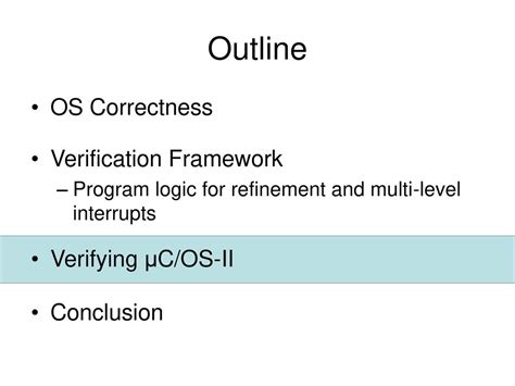 a practical verification framework for preemptive os kernels ppt download