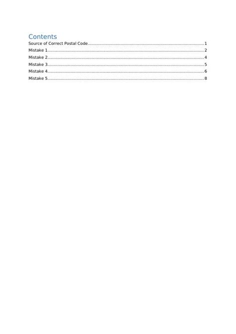 Correcting Common Mistakes In Postal Codes Desklib