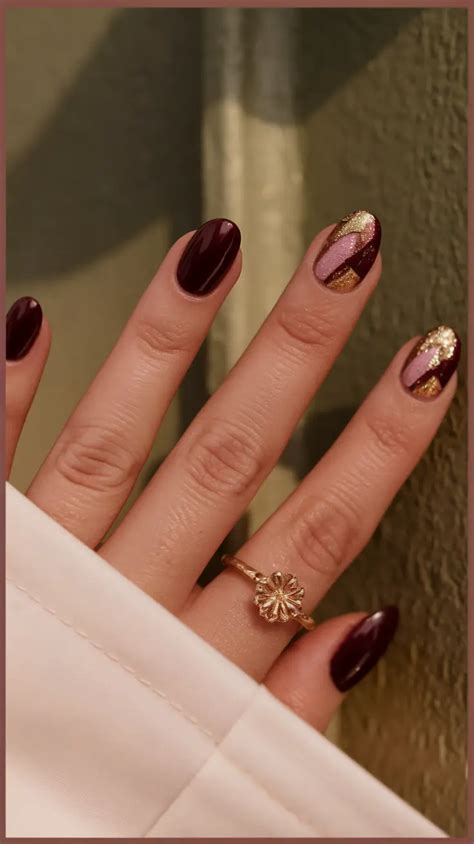 Fall Color Nails Trendy Shades 2025 Purple Inspo And Modern Autumn Designs