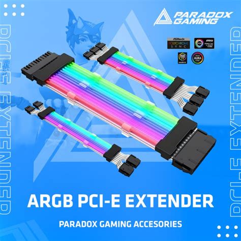Jual Kabel Pcie Extender Paradox Gaming Argb Pci E Cable Extender 3xpcie Jakarta Pusat