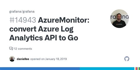 Azuremonitor Convert Azure Log Analytics Api To Go · Issue 14943 · Grafanagrafana · Github