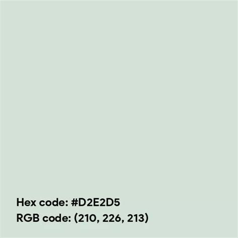 Pixie Color Hex Code Is D2e2d5