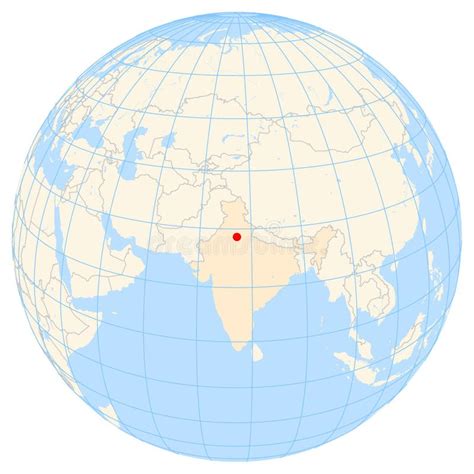 Map Showing The Location Of The City Delhi In India Southern Asia On