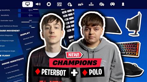 Peterbot And Polo New Fortnite Settings Best Duo Youtube