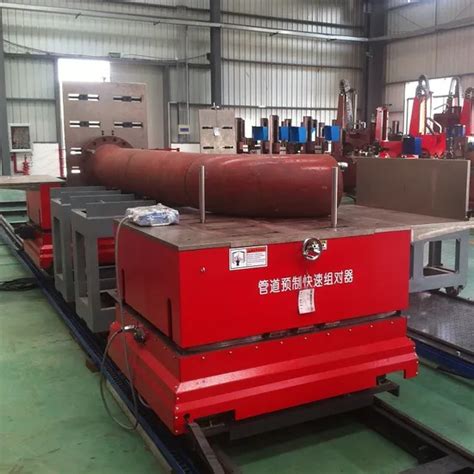 Automatic Piping Prefabrication Fitting Up Machine For Pipe Spool Fabrication Line Pipe