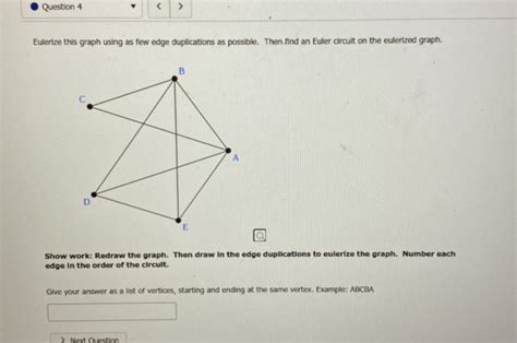 Question Eulerize This Graph Using As Few StudyX