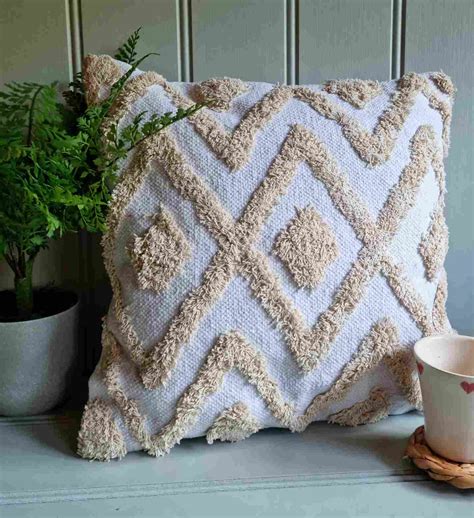 Bianca Tufted Scandi Boho Cotton Cushion Scandinavian Boutique