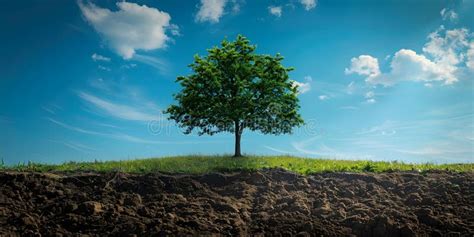 Planting Trees To Offset Carbon Emissions And Restore Oxygen Support Sustainability Concept