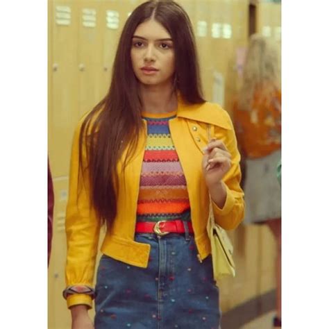 Sex Education Ruby Yellow Leather Jacket Tmj