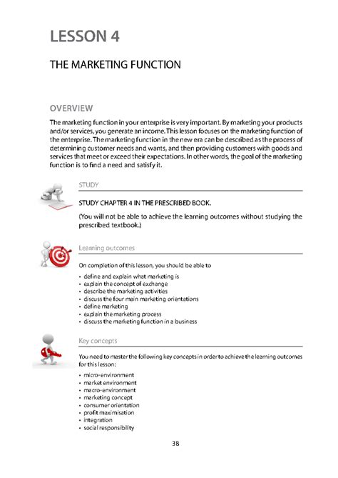 Lesson 4 The Marketing Function Final 38 Lesson 4 The Marketing