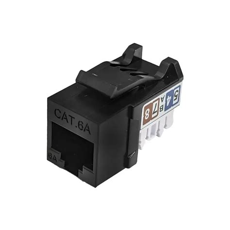Rj45 Cat6a Slim Profile Jack 110 Punch Down Canadian Smart Systems