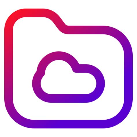 Cloud Computing Generic Gradient Outline Icon