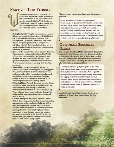 Echoes Of The Void A 5e Short Adventure With Action Oriented Monsters