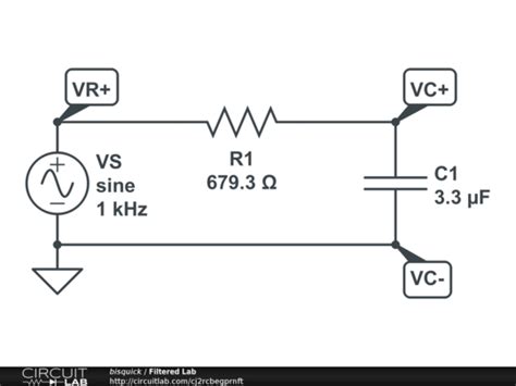 Filtered Lab CircuitLab