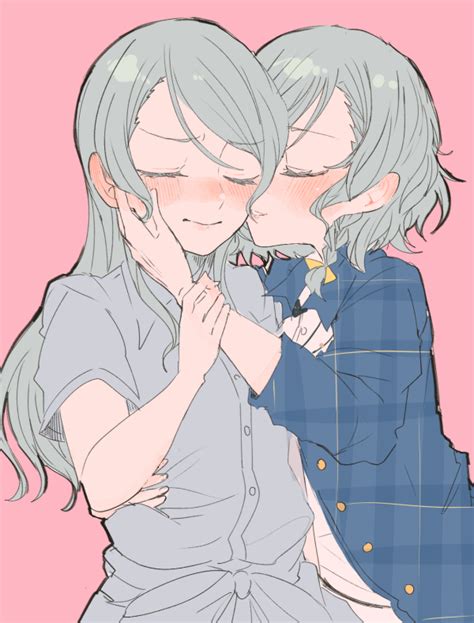 The Big Imageboard Tbib 2girls Bang Dream Blue Hair Blush Braid
