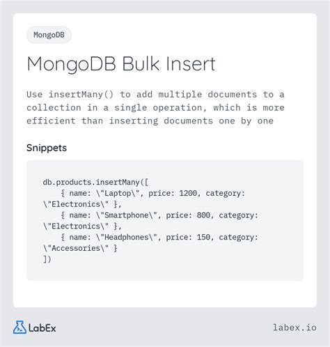 Mongodb Bulk Insert
