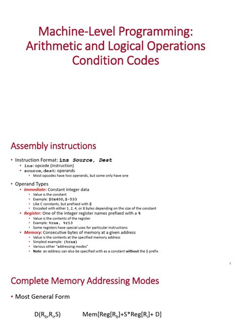 7 Machine Condition Codes V2 Pdf