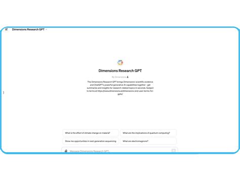 Dimensions Research GPT On ChatGPT Dimensions