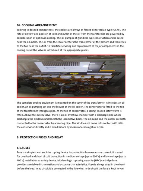 E6 Relay Cooling Arrangement Pdf Fuse Electrical Relay