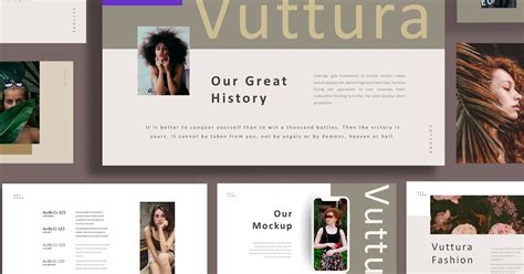 Лукбук Вуттура Powerpoint Шаблоны презентаций Включая мода и запускать Envato Elements