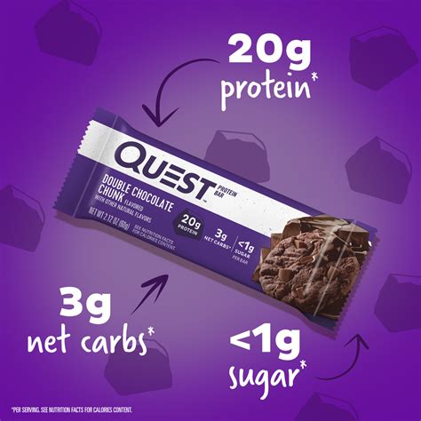 Double Chocolate Chunk Quest Protein Bars Quest Nutrition