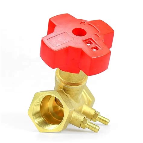 Double Regulating Balance Flow Meter Valve Brass Circuit Balancing