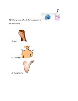 Visual Shower Task Analysis Female By Mollys Magical Materials