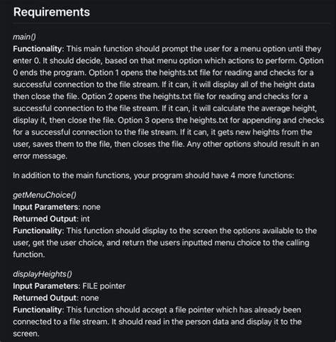 Solved Program Write A Program For Analyzing Heights Which Chegg