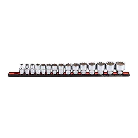 Sonic Socket Set 12 On Rail 15 Piece Thunderbike Shop