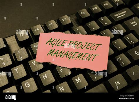 Text Sign Showing Agile Project Management Conceptual Photo Management