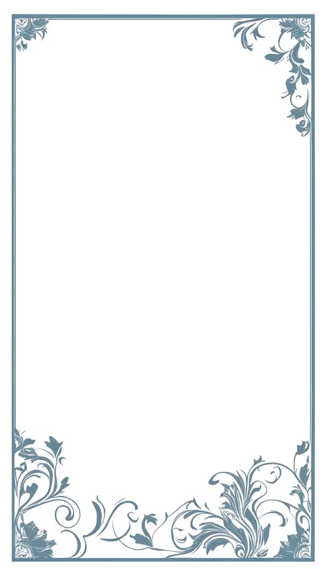 Floral Simple Frame Border PNG Transparent Background 59 OFF