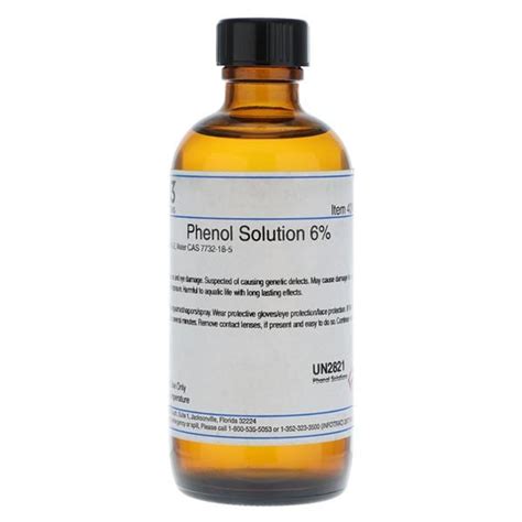 Phenol Reagent 6 4oz 4ozbt Medex Supply