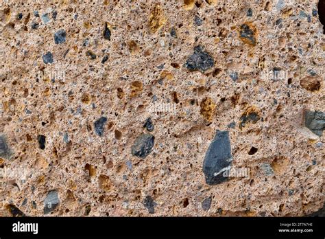 volcanic breccia with angular fragments and matrix this photo was