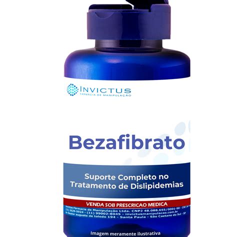 Bezafibrato 200mg Tratamento De Dislipidemias