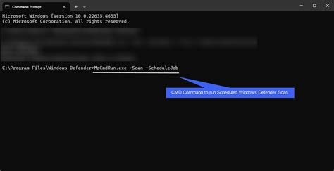 Run Windows Defender Scan Via Command Prompt On Windows 11