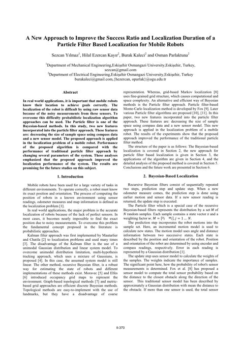 PDF A New Approach To Improve The Success Ratio And Localization