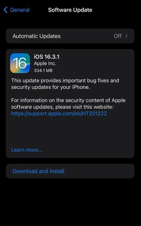Apple Publie Ios 1631 Avec Des Corrections De Bugs Et Des Optimisations De Détection De Crash