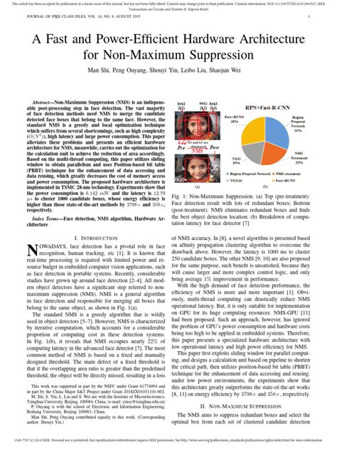 A Fast And Power Efficient Hardware Architecture For Non Maximum