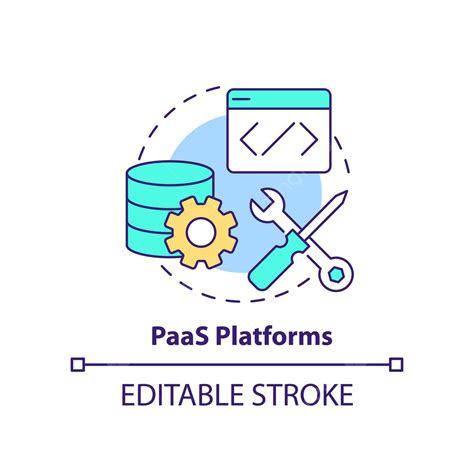 Paas Platforms Concept Icon Symbol Pictogram Service Vector Symbol Pictogram Service Png And