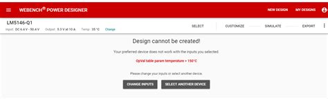 WEBENCH Tools LM Q Simulation Hardware System Design Tools Forum Simulation
