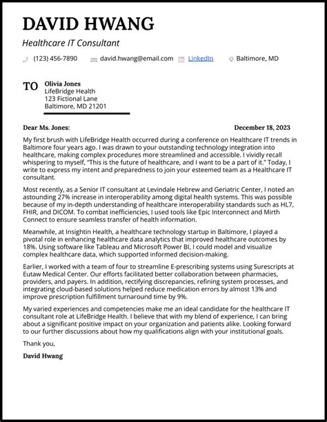 5 Healthcare Cover Letter Examples