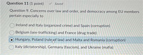 Solved Question Point SavedQuestion Concerns Over Chegg Com