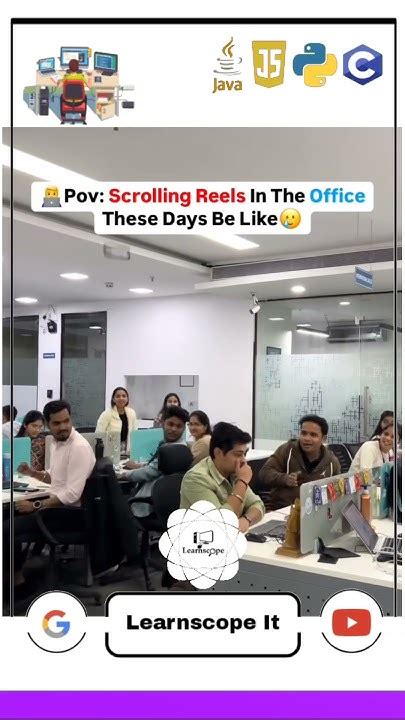 Scrolling Reels In The Office These Days 😂😂😱coding Programming Shorts Trending Youtube